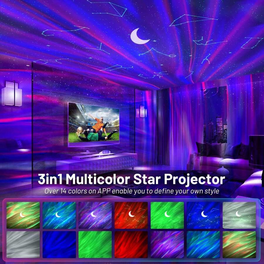 Star Projector, Football Projector With 12 Constellations, Galaxy ...