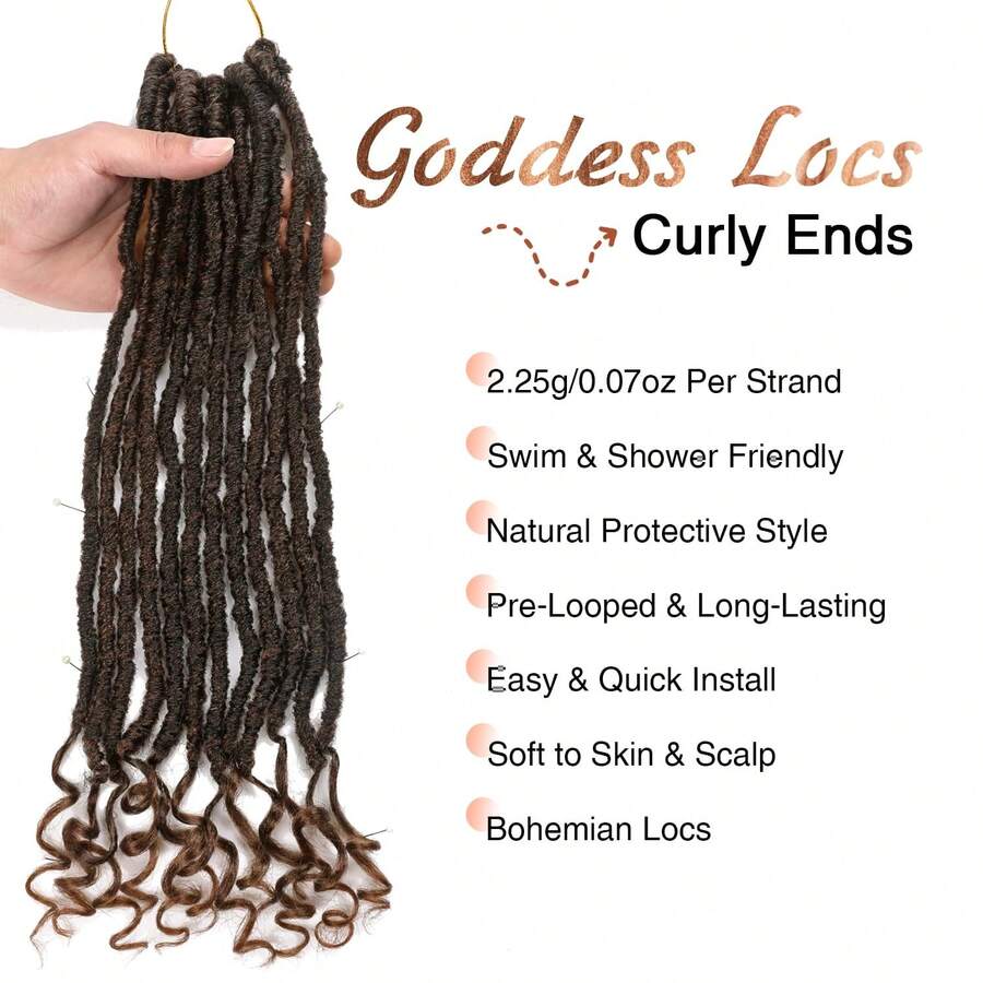 2 Packs 24 Strands Black Pre-Twisted Soft Locs Synthetic Dreadlock ...