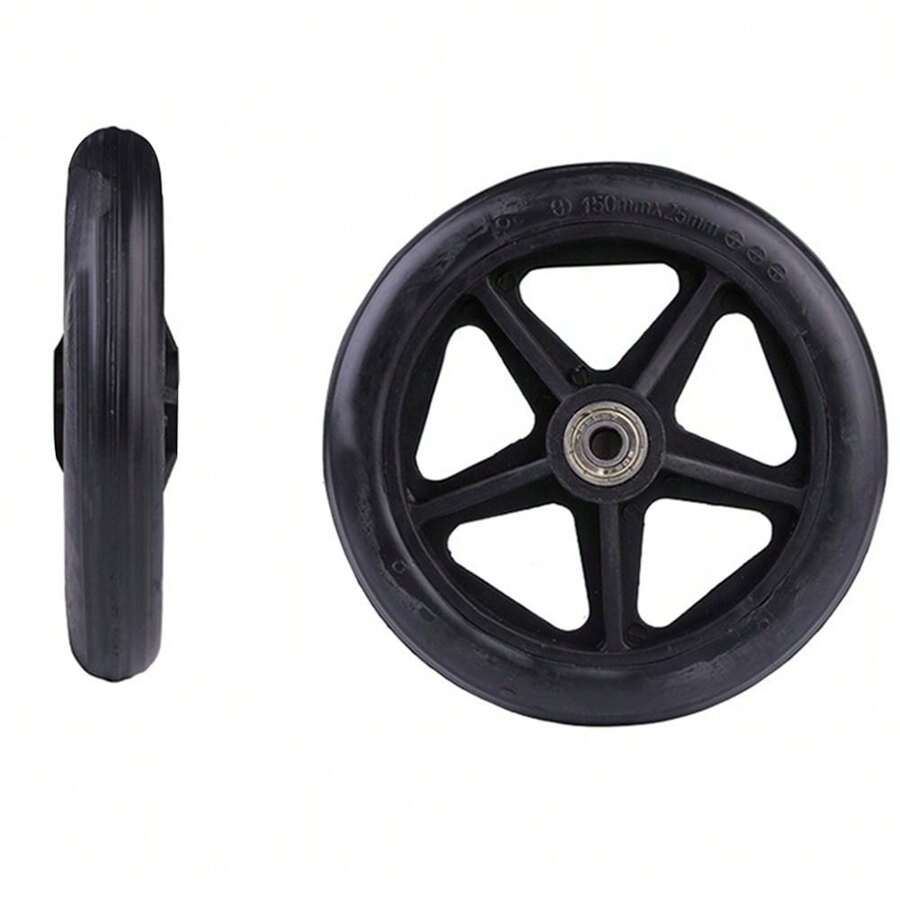 8 Inch Wheels Smooth Flexible Heavy Duty Wheelchair Front Castor Solid ...