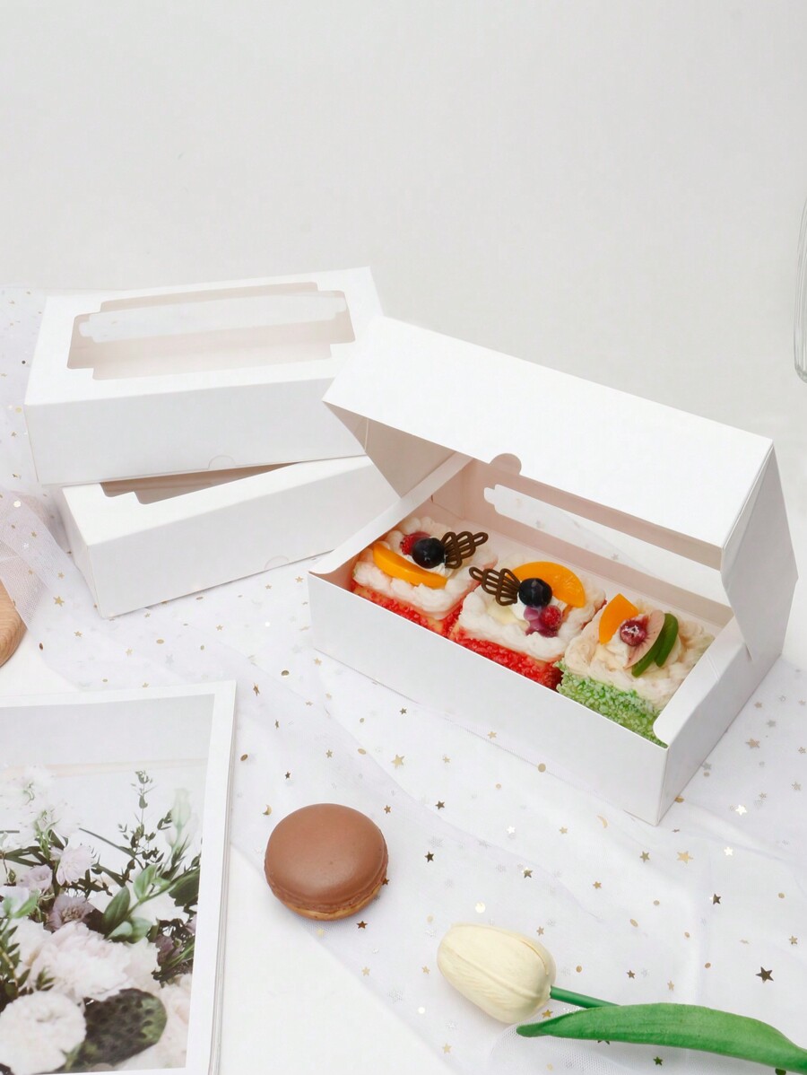10pcs Mini Pastries Biscuits Afternoon Tea Packaging Box | SHEIN UK