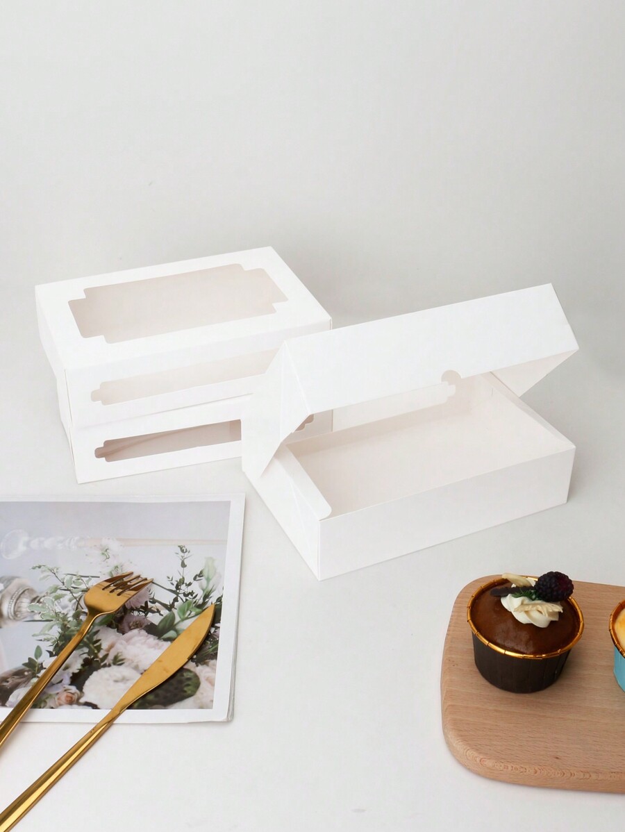 10pcs Mini Pastries Biscuits Afternoon Tea Packaging Box | SHEIN UK