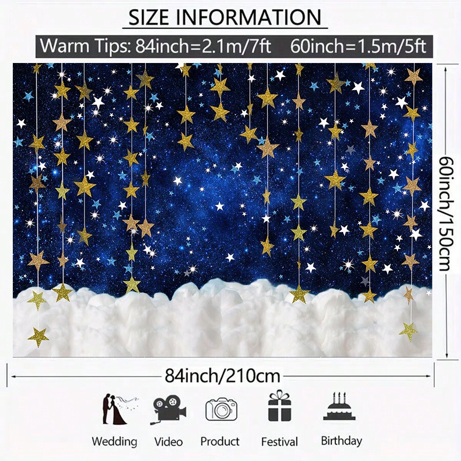 Tindra Stjärnor Födelsedagsfest Bakgrunder För Kaka Smash Fotografi ...