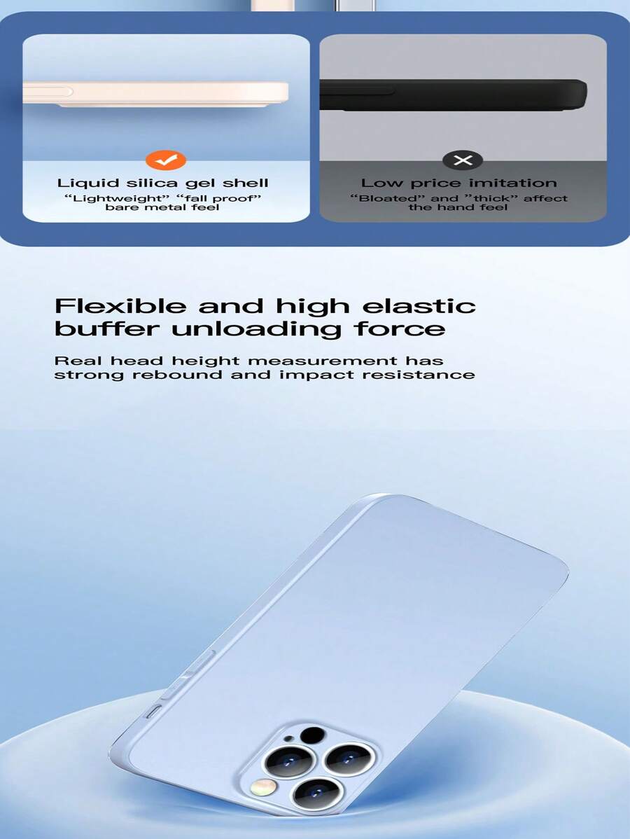 Basic Phone Cases Luxury Square Liquid Silicone Soft Phone Case Compatible With IPhone 15 Pro 14 ...