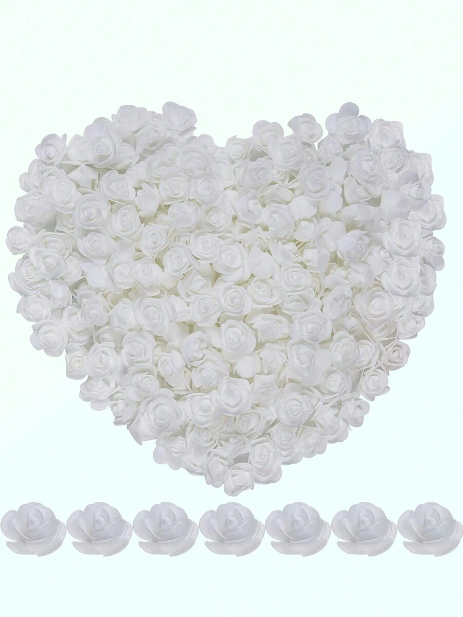 10/30/50pcs 3.5cm PE Mini Artificial Foam Roses Flowers Bulk Heads For ...