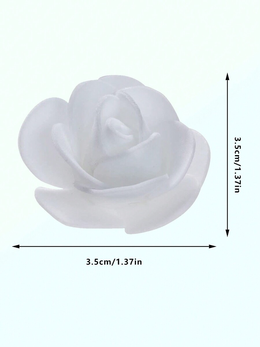 10/30/50pcs 3.5cm PE Mini Artificial Foam Roses Flowers Bulk Heads For ...