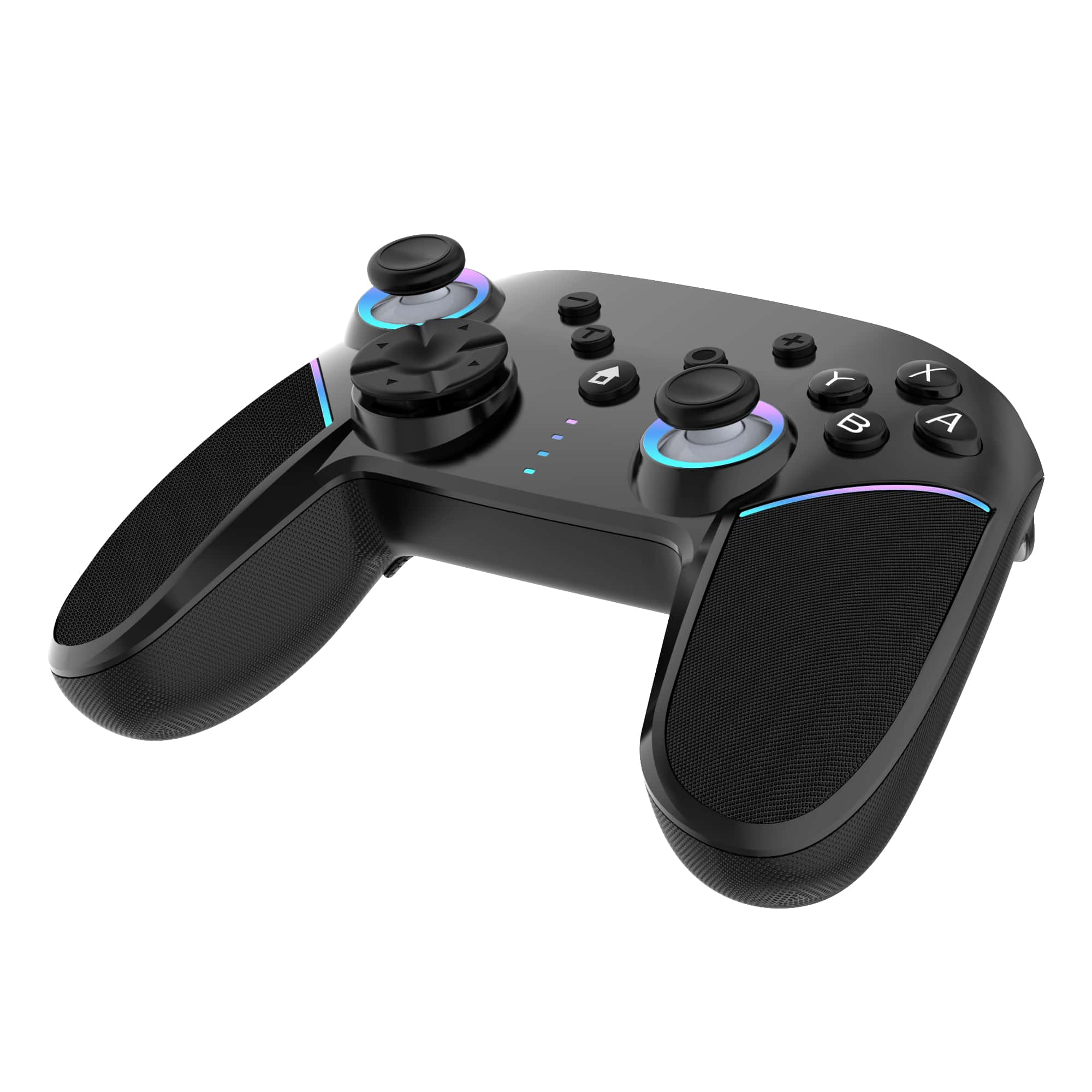 Sz-932b 1pc Black/White Game Controller With Rgb Light, Macros Function ...