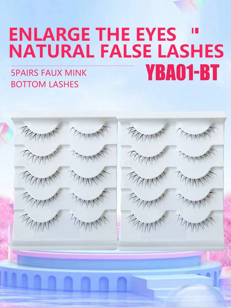 5 Pairs Bottom Eye Extensions Lower Extensions Lower False Bottom Top ...