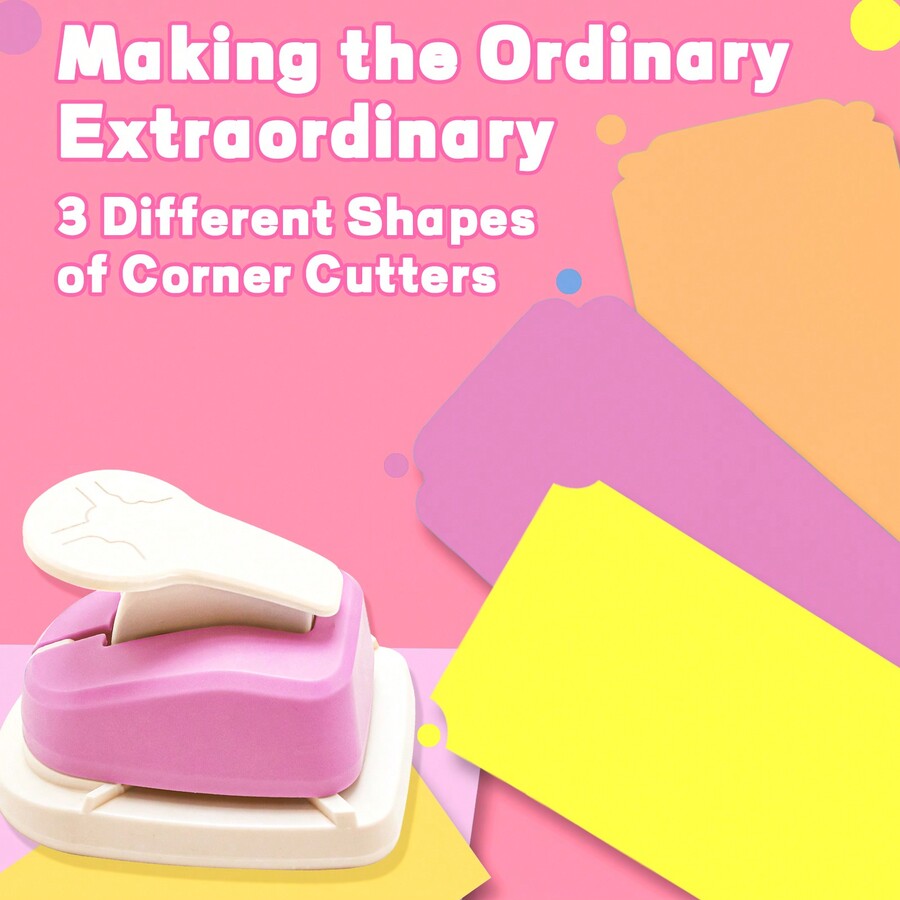 3 In 1 Paper Cutting Tool Set - Corner Rounder, Straight Cutter, And ...