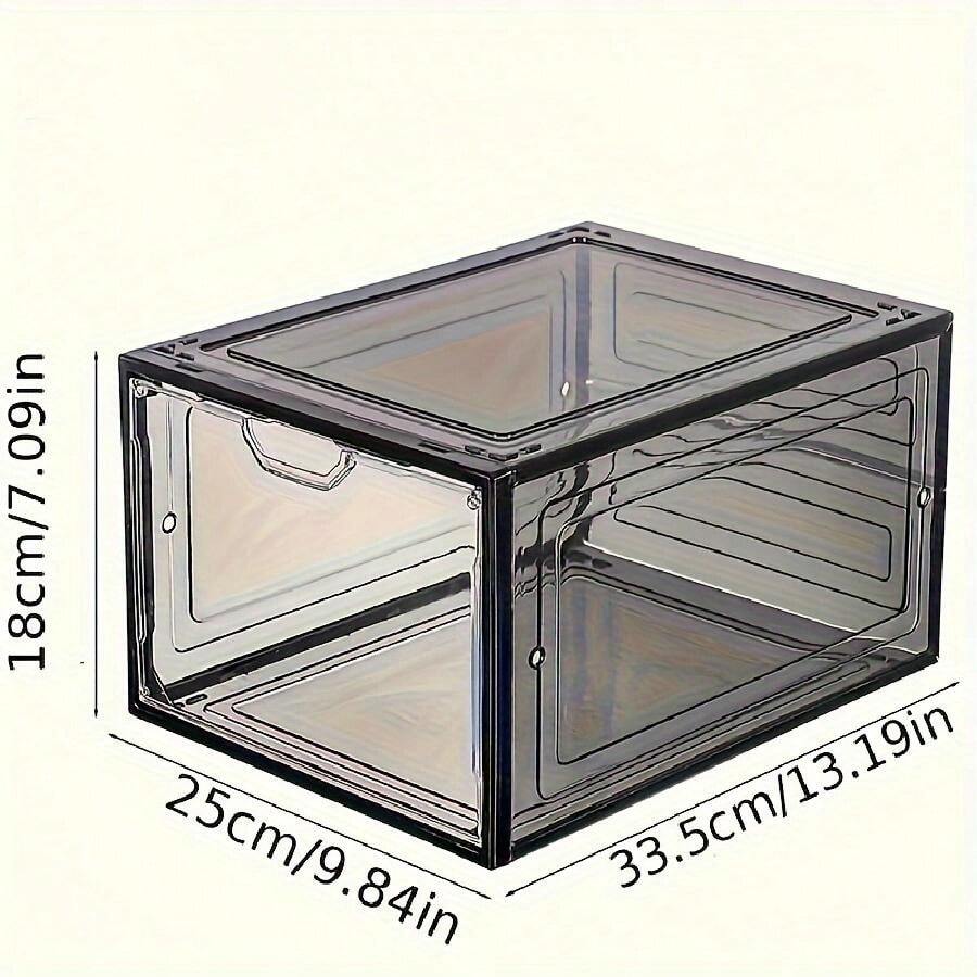 Upgraded Stackable Transparent Shoe Box, Display Storage Box, Clear ...