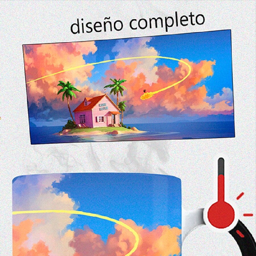 Taza Mágica Kame house Casa de maestro Roshi y amigos de goku | Moda de ...
