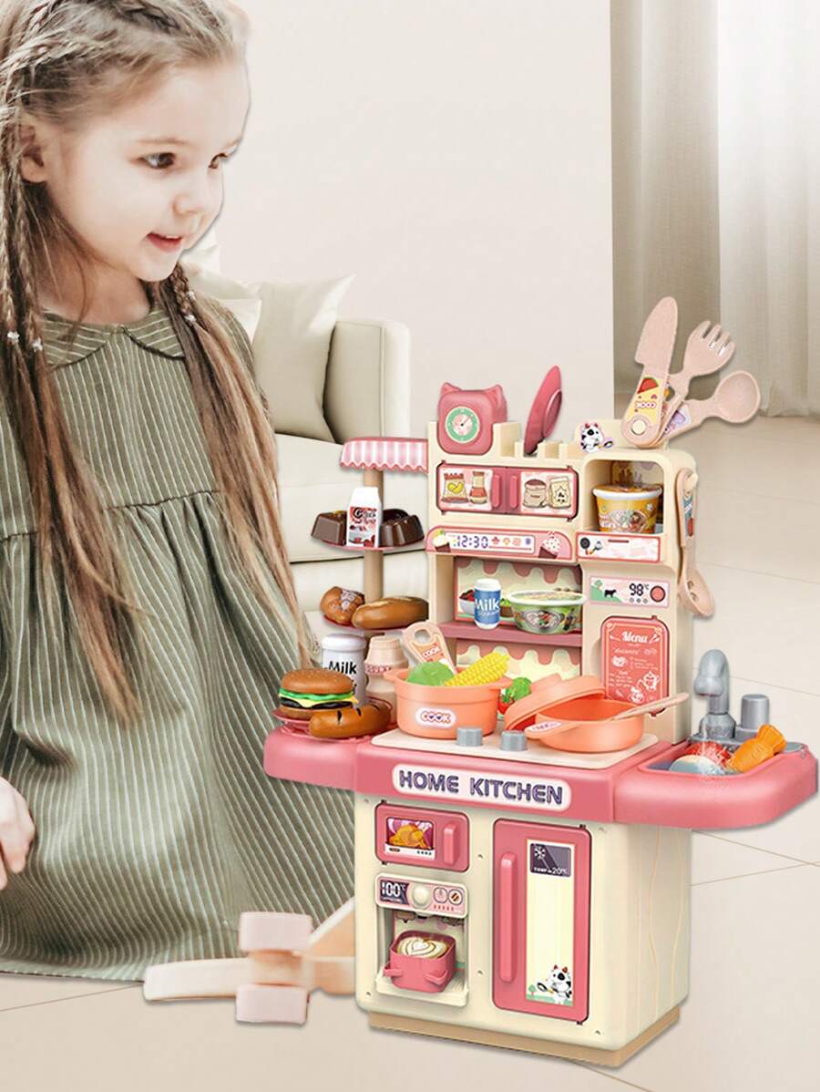 Leksaker Kök Uppsättningar För Barn , Lek Kök Leksak För Flickor 2-6 ...