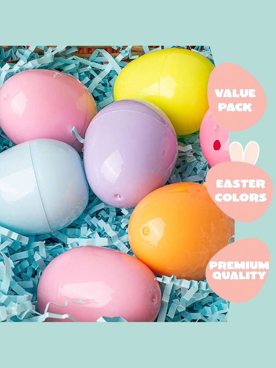 Syncfun 150 Pcs 2.3" Easter Scratch Eggs, Plastic Easter Eggs With ...