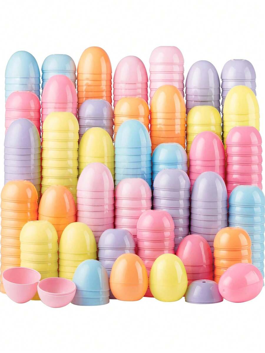 Syncfun 150 Pcs 2.3" Easter Scratch Eggs, Plastic Easter Eggs With ...