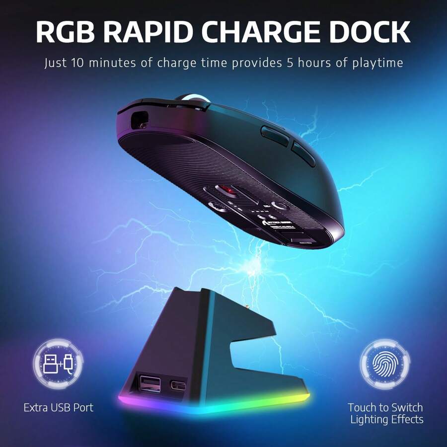 ATTACK SHARK X6 Superlight Wireless Gaming Mouse With Magnetic RGB ...