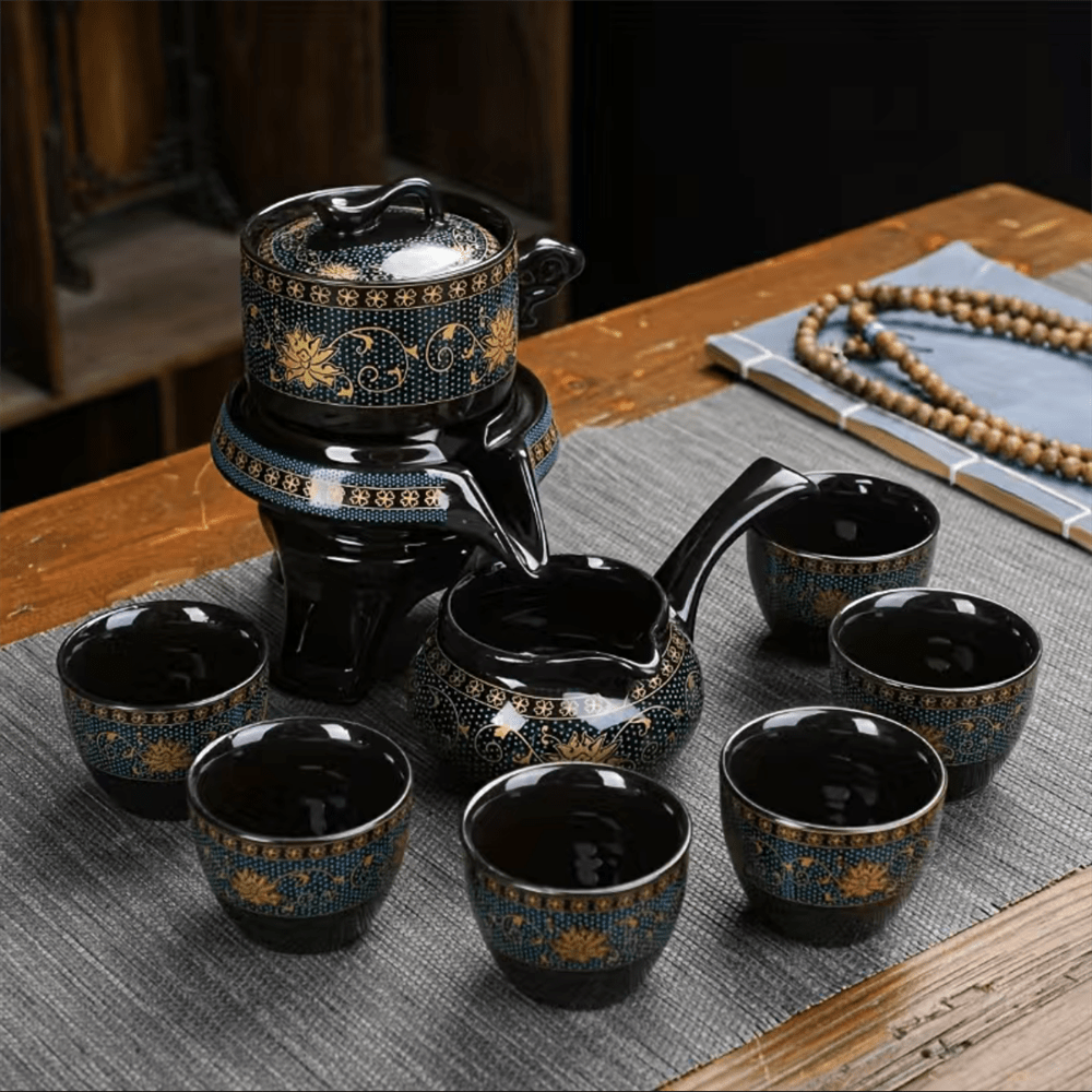 9pcs Tea Ceremony Set For Office And Gathering, Automatic Ceramic ...
