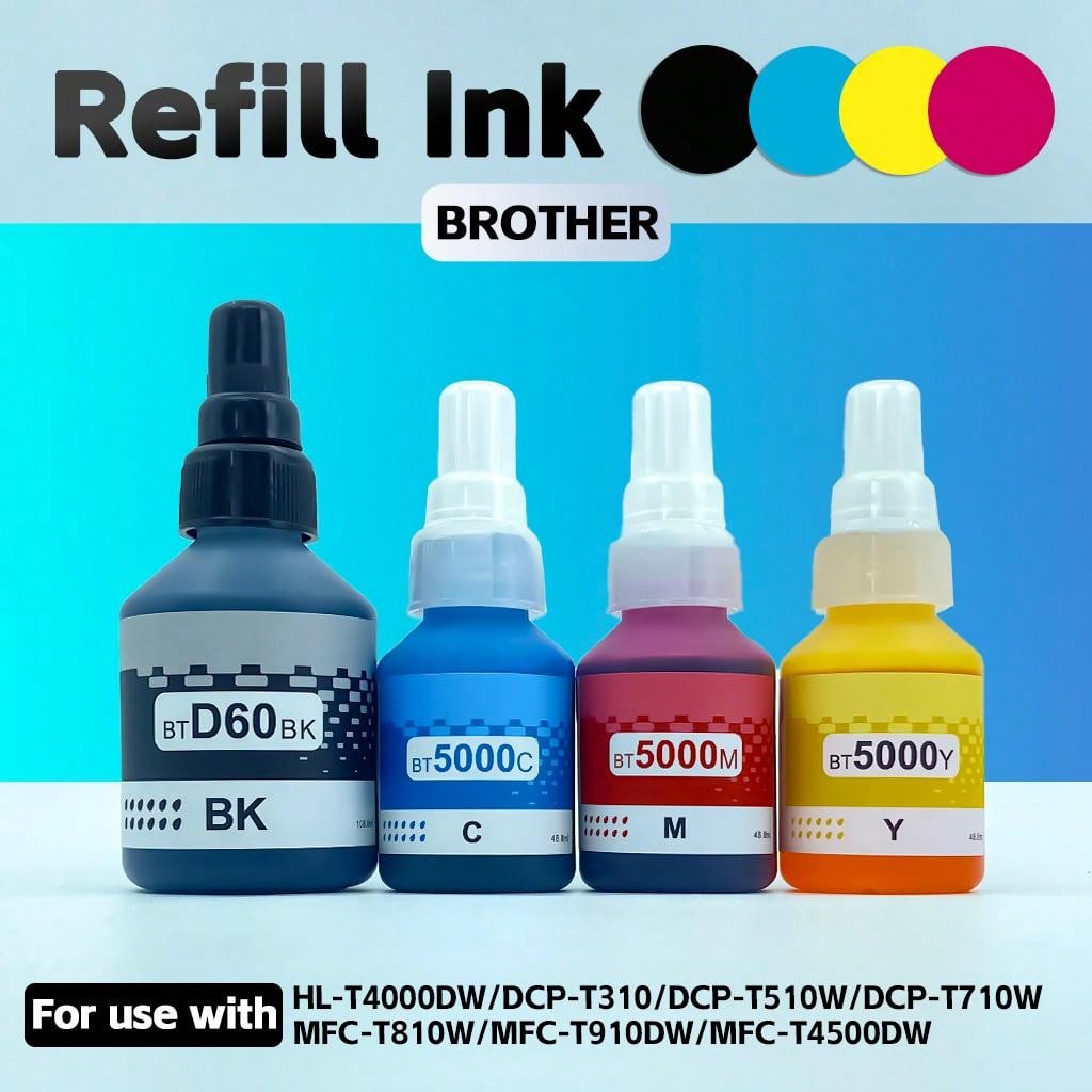1 Set Bt Refillable Color Ink Suitable For School And Office Printers ...