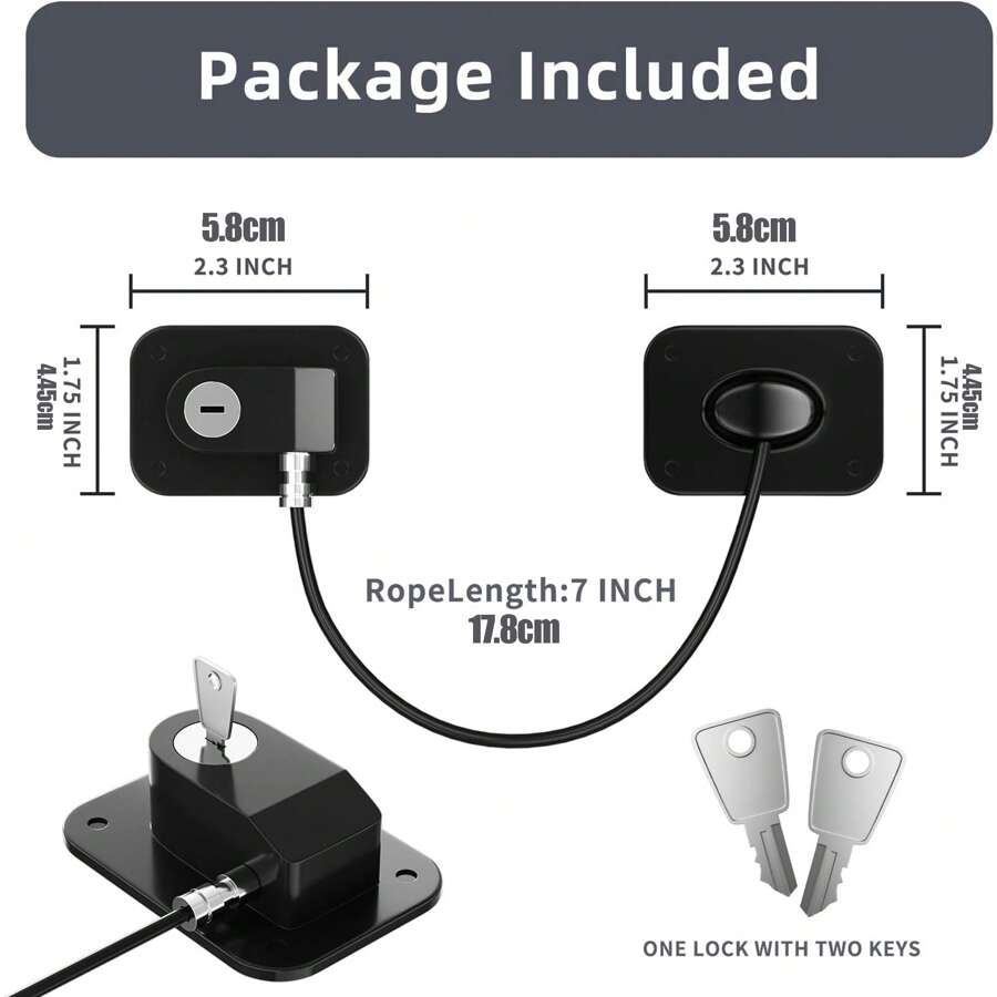 Fridge Lock With Silicone Wire Protection Fridge Locks For Kids Easy To ...
