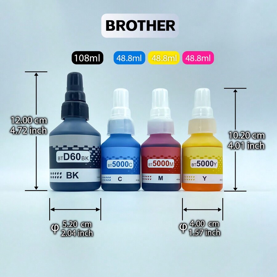 1 Set Bt Refillable Color Ink Suitable For School And Office Printers ...