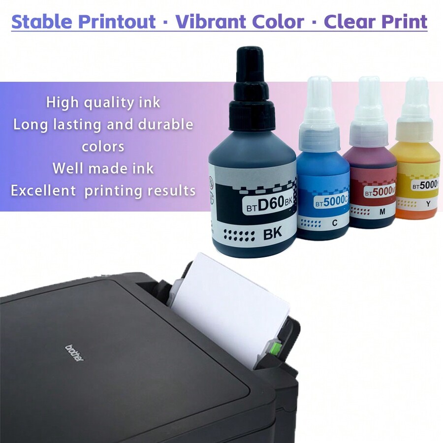 1 Set Bt Refillable Color Ink Suitable For School And Office Printers ...