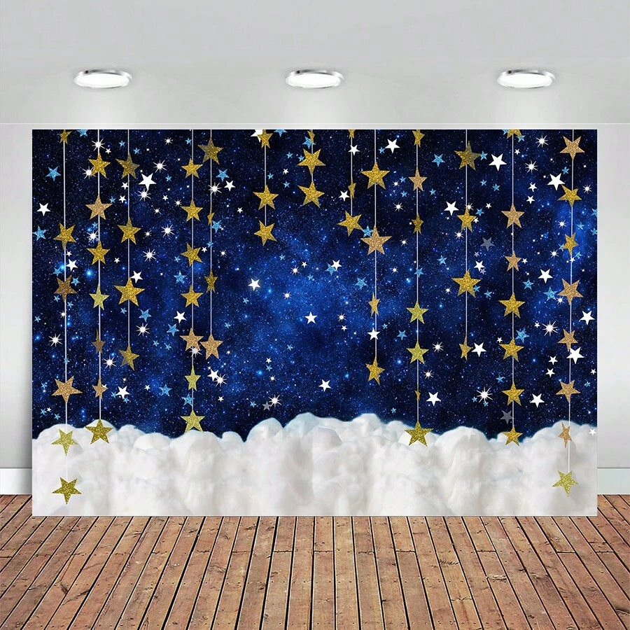 Twinkle Stars Birthday Party Backdrops For Cake Smash Photography ...