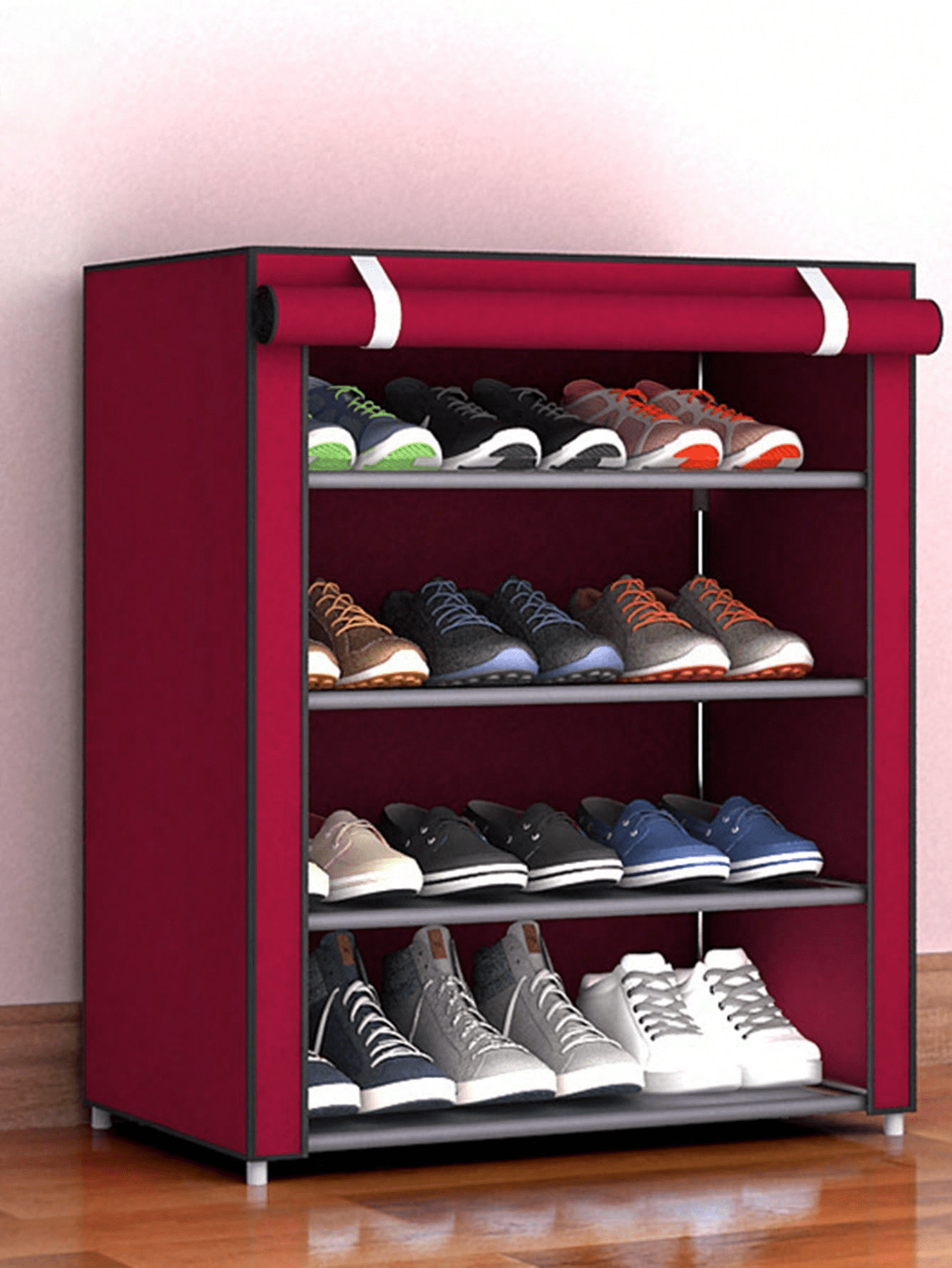 1pc Multi-Layer Simple Shoe Cabinet Waterproof Dustproof Fabric Shoe ...
