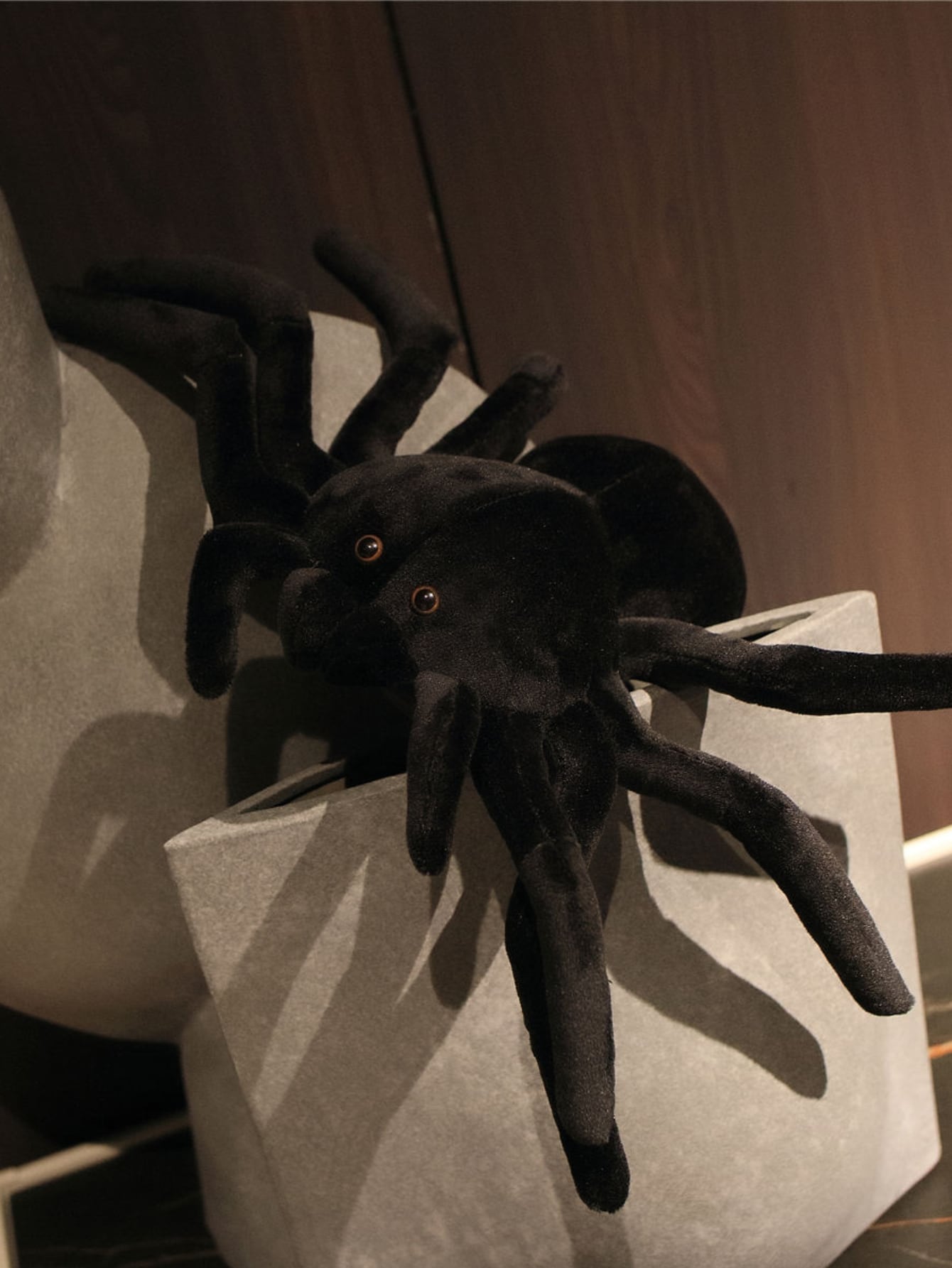 Giant Black Spider Plush Super Soft Stuffed Animal, Vintage Gift Cute ...
