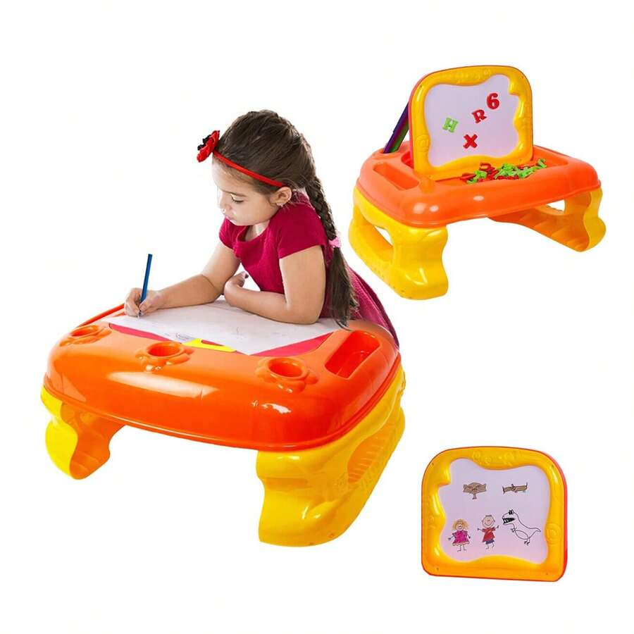 CHENGTUO Preschool Writing Table For Kids Studying With Drawing Board ...