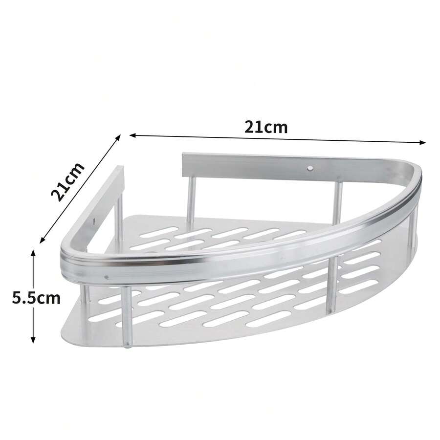 Bathroom Triangle Storage Rack With Drainage Holes, Space Aluminum ...