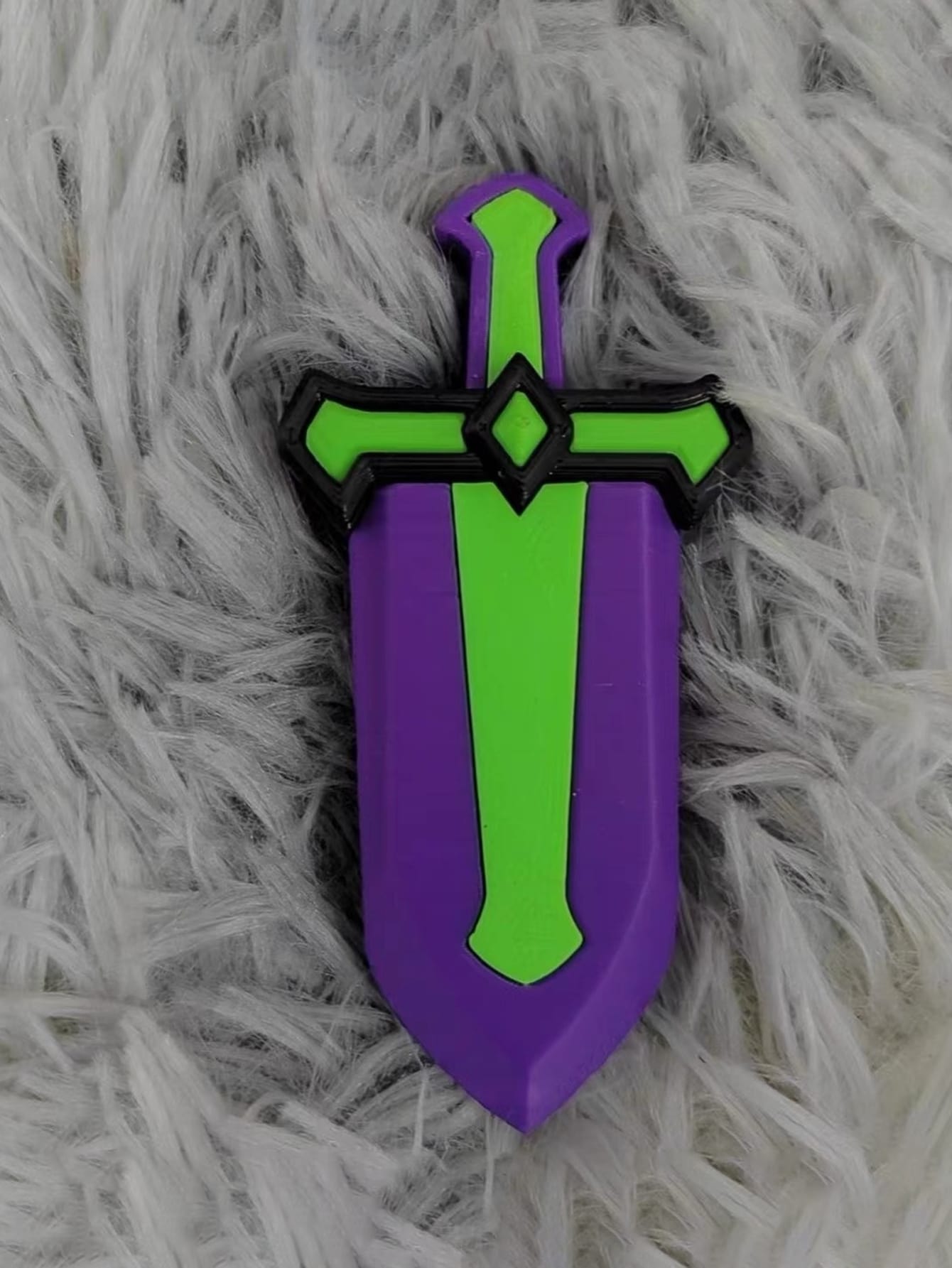 3d Printed Sword Decompression Toy Push Card Big Sword Scabbard Sword ...