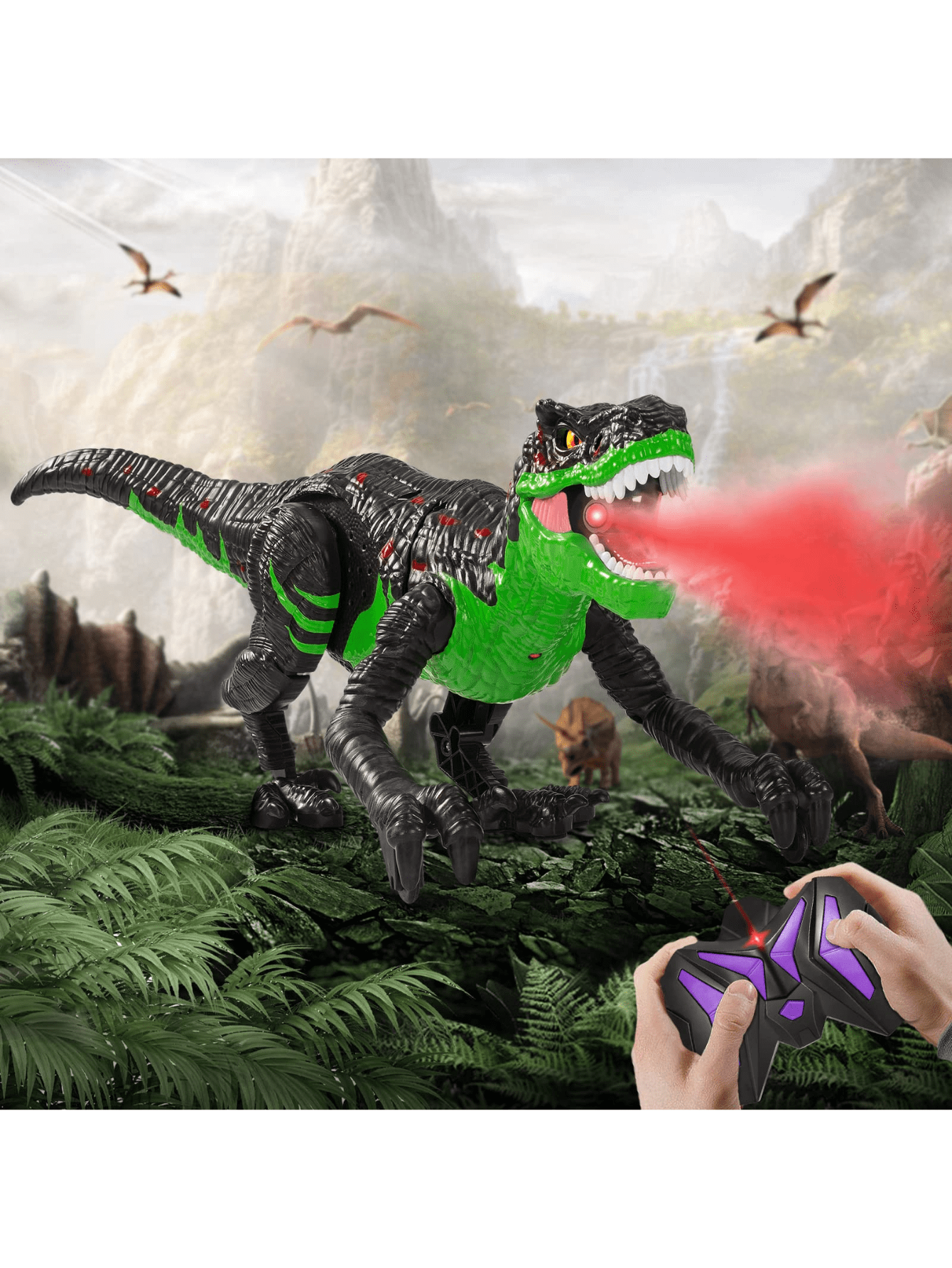 Adult Remote Control Dinosaur Gift Toy, Realistic Electric Walking ...