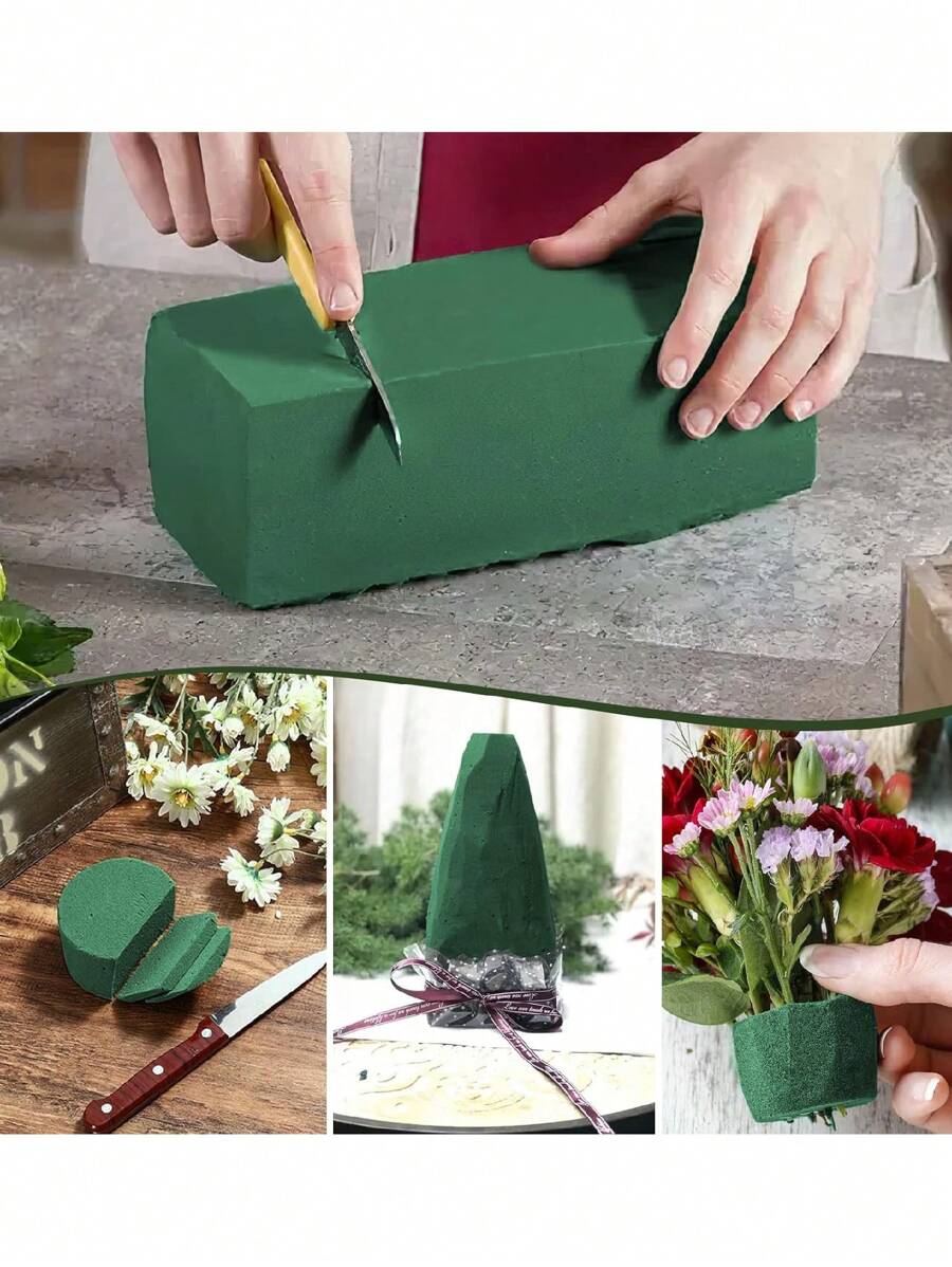 1pc/2pcs/4pcs-Floral Foam Blocks For Fresh And Artificial Flowers ...