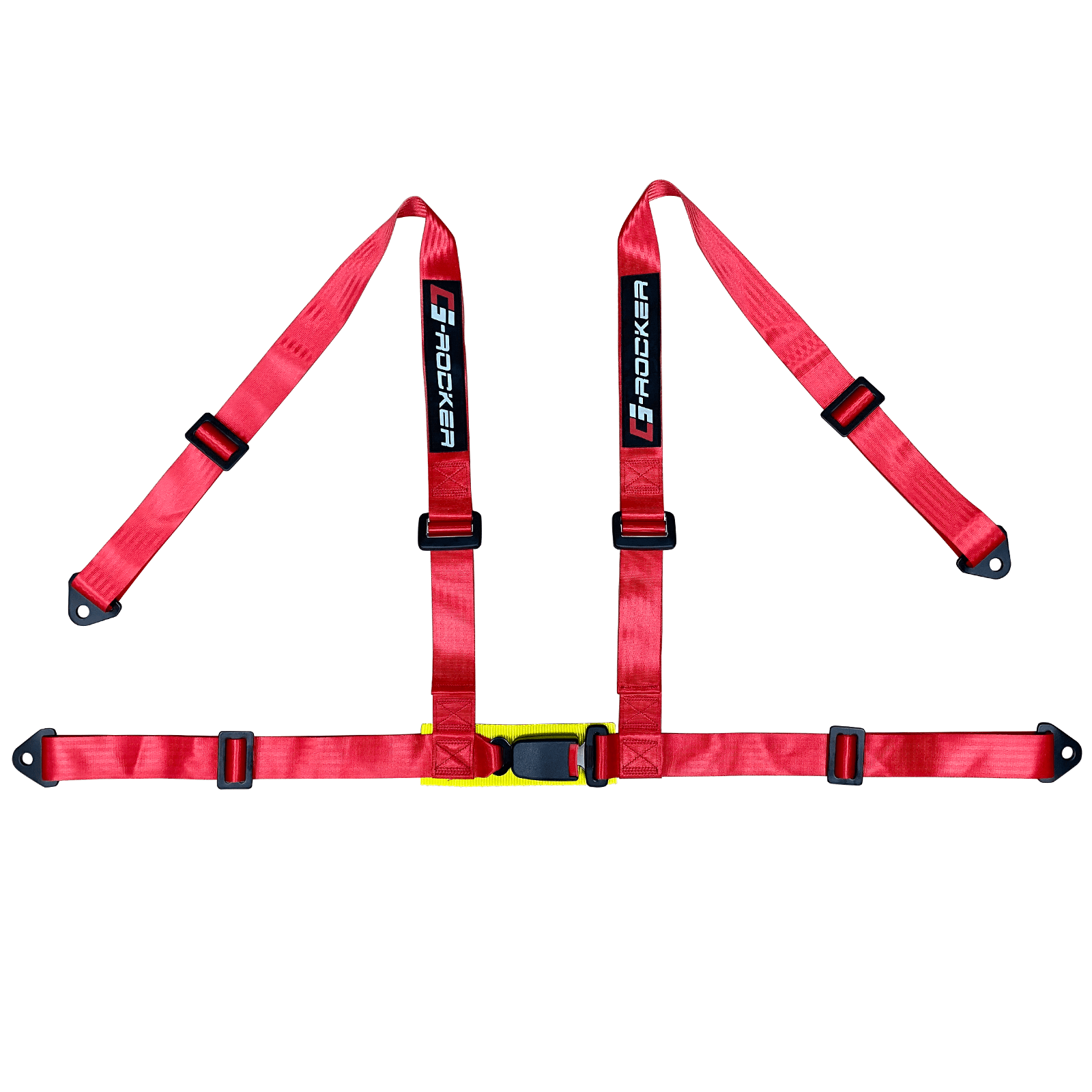 Universal Seat Belt 2" Width Nylon Strip With 4 Points Buckle Harness ...