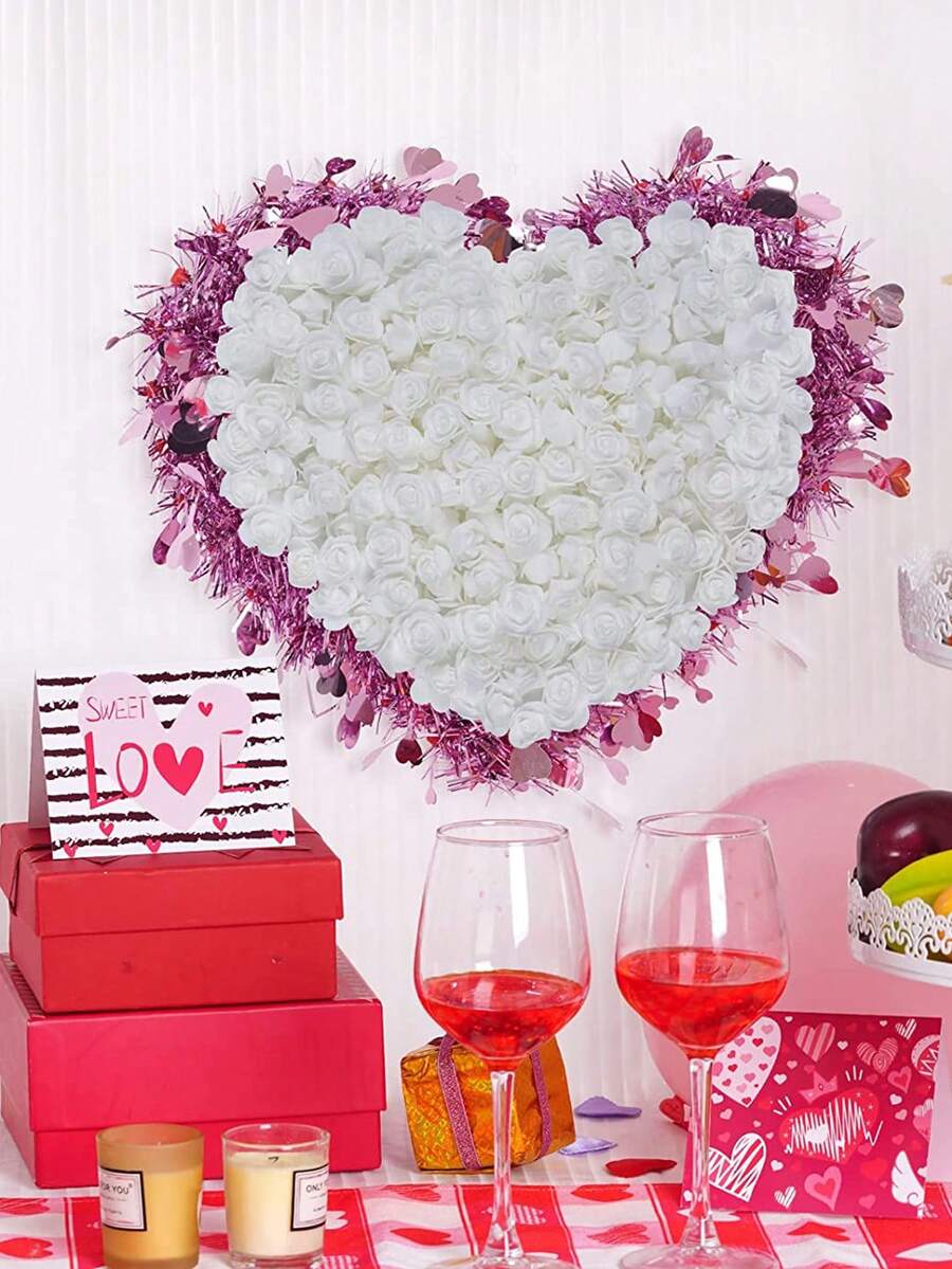 10/30/50pcs 3.5cm PE Mini Artificial Foam Roses Flowers Bulk Heads For ...