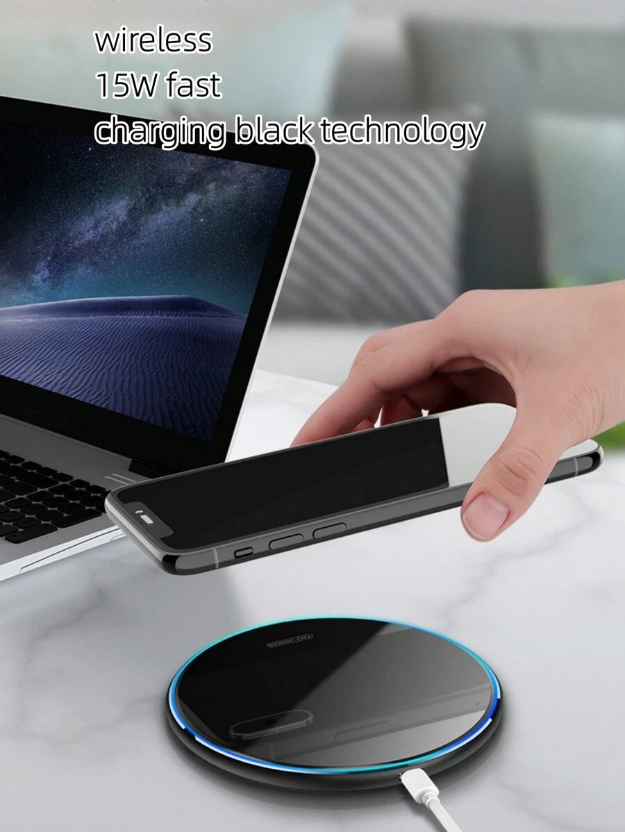 C88 Desktop 15w Warm Light Lamp Style Wireless Fast Charger | SHEIN USA
