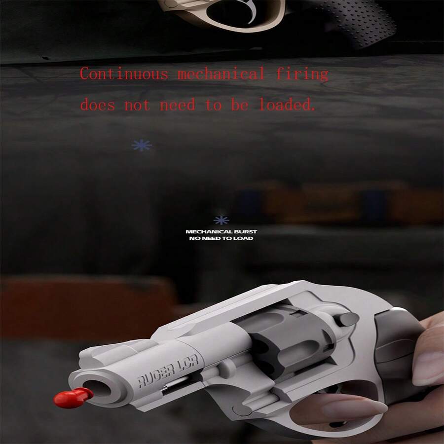 1pc Revolver Ejection & Repeat Action Mechanical Educational Model Gun ...