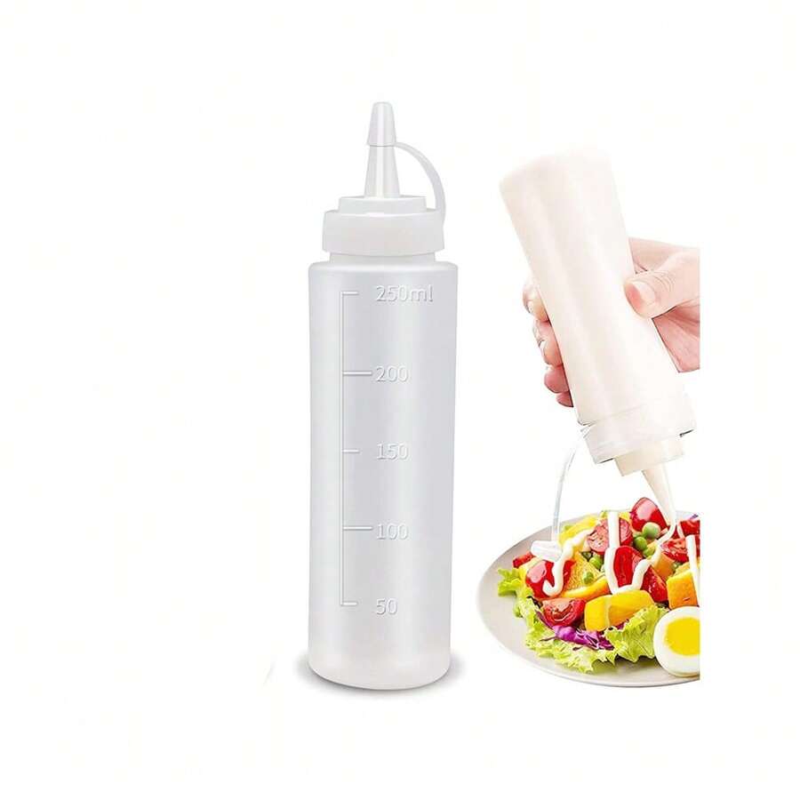1pc CondimentSqueeze Bottles, 8 Oz 250ml Plastic Squeezy Sauce Bottle ...