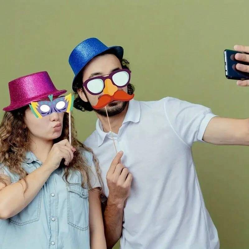 25pcs, 70s Photo Booth Props, Disco Photo Booth Kit, 1970s Disco ...