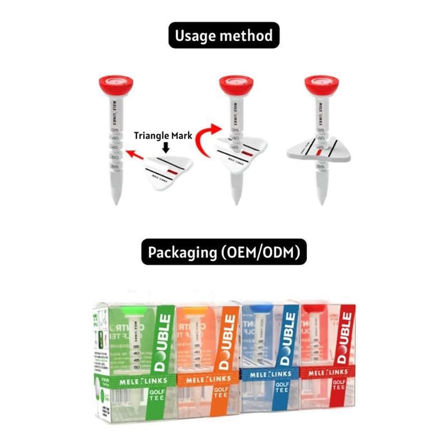 High-End Golf Tee, Adjustable Height And Aiming Direction Golf Tee ...