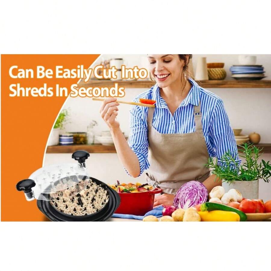 1-Pack Chicken Chopper Meat Chopper Tool Swivel With Clear Cover ...