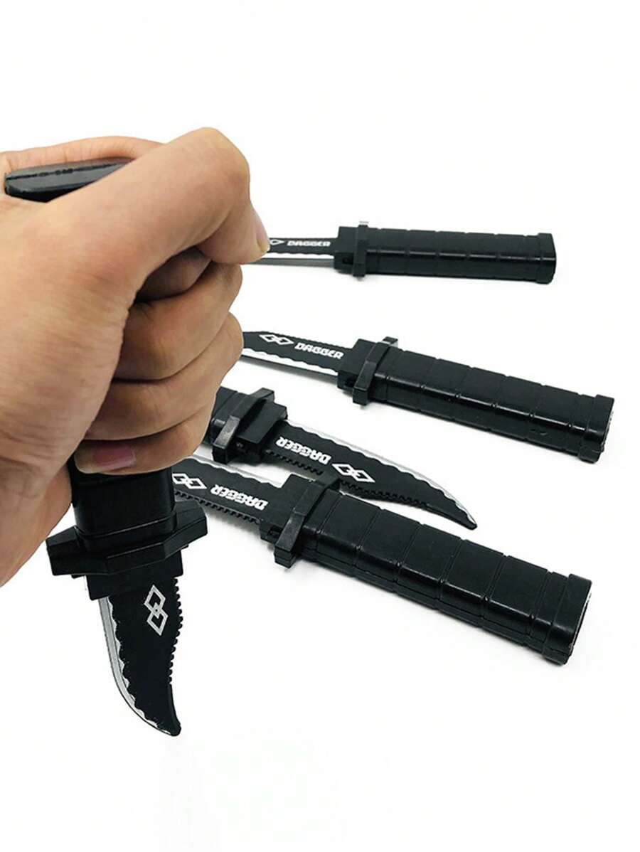 Spring Knife Retractable Fake Plastic Knife Prank Prop For Performance ...