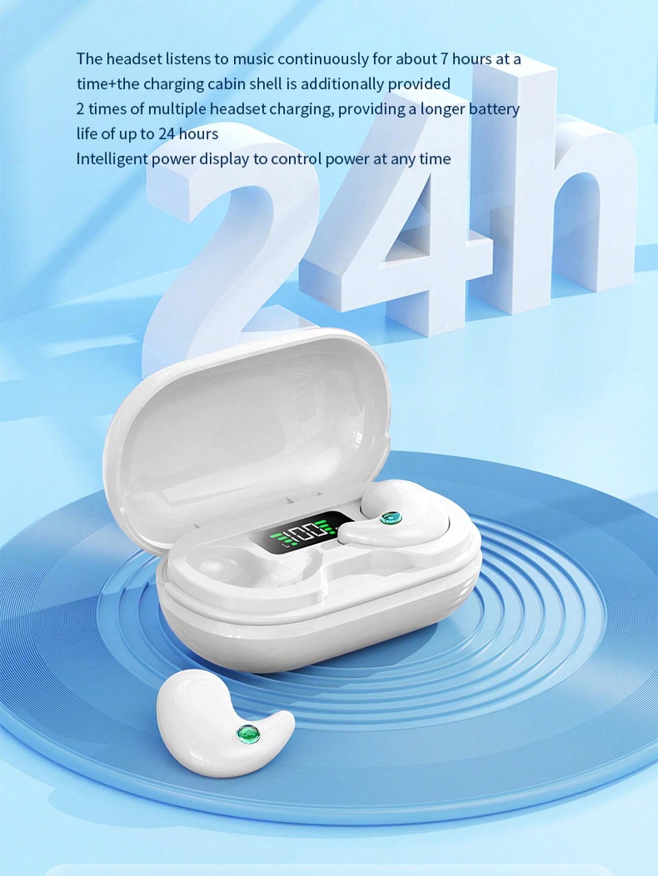 White TWS Wireless Headset In-Ear Earbuds With Microphone High-Fidelity ...