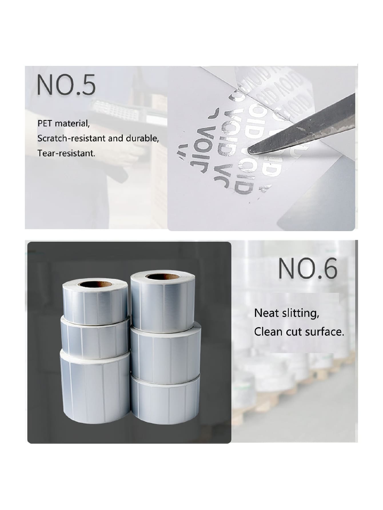 Total Transfer Tamper Evident Security Warranty Void Stickers/Labels ...