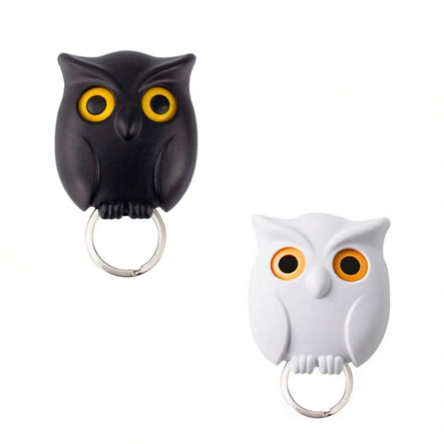 Owl Key Holder Cute Owl Wall Key Holder, Magnetic Night Owl Keying ...