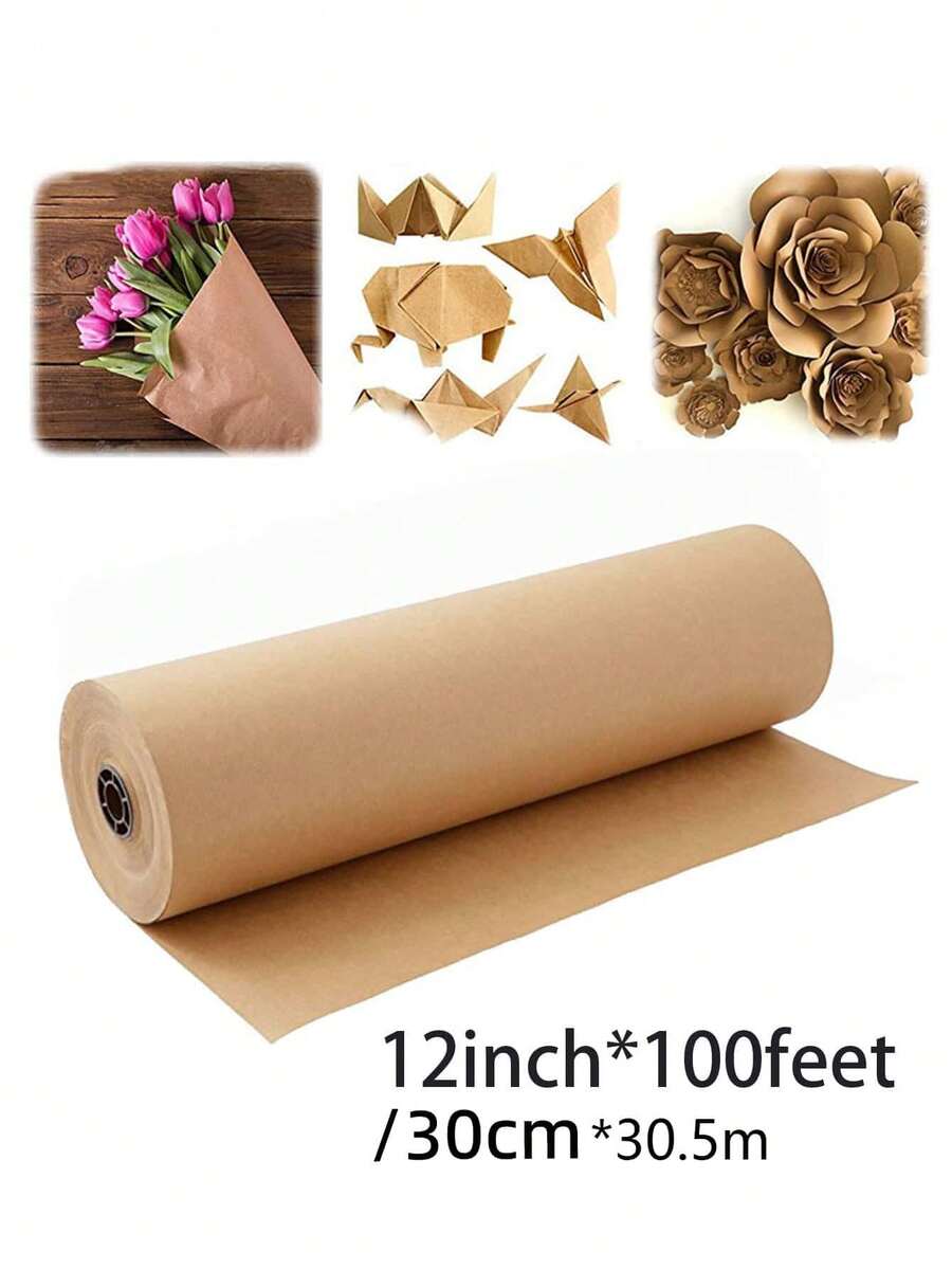 1 Roll 38 Cm Wide Solid Color Gift Paper, Birthday Diy Paper, Flower ...