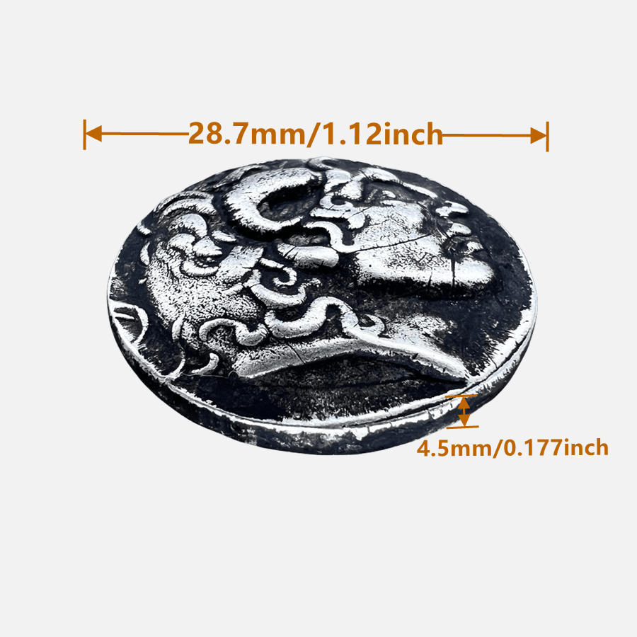 Greek Alexander The Great & Ram Horned God Replica Coin With Classic ...