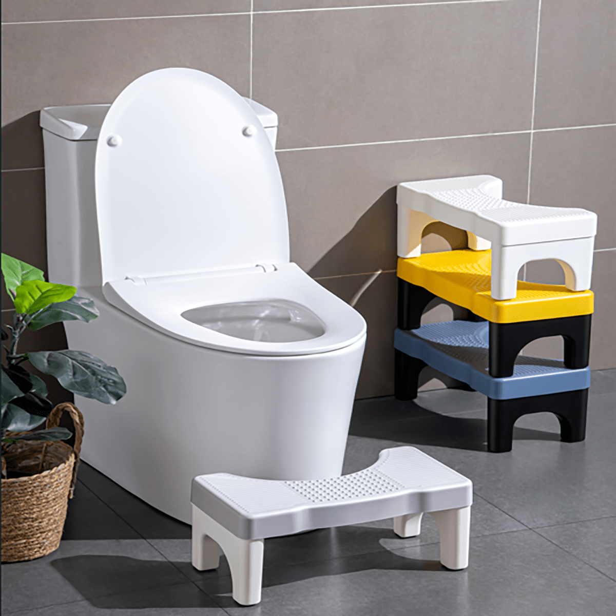 Portable Children's Stool, Anti-Skid Bathroom And Kitchen Potty ...