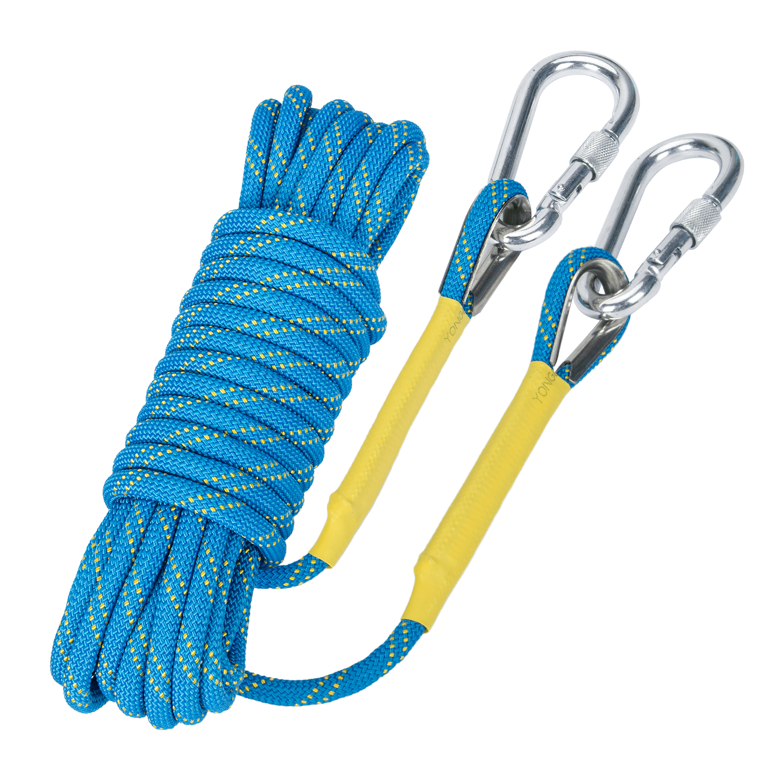 48-Braided Outdoor High Strength 8mm 10M(30ft) Static Rock Climbing Rope, Safety Ropes ...