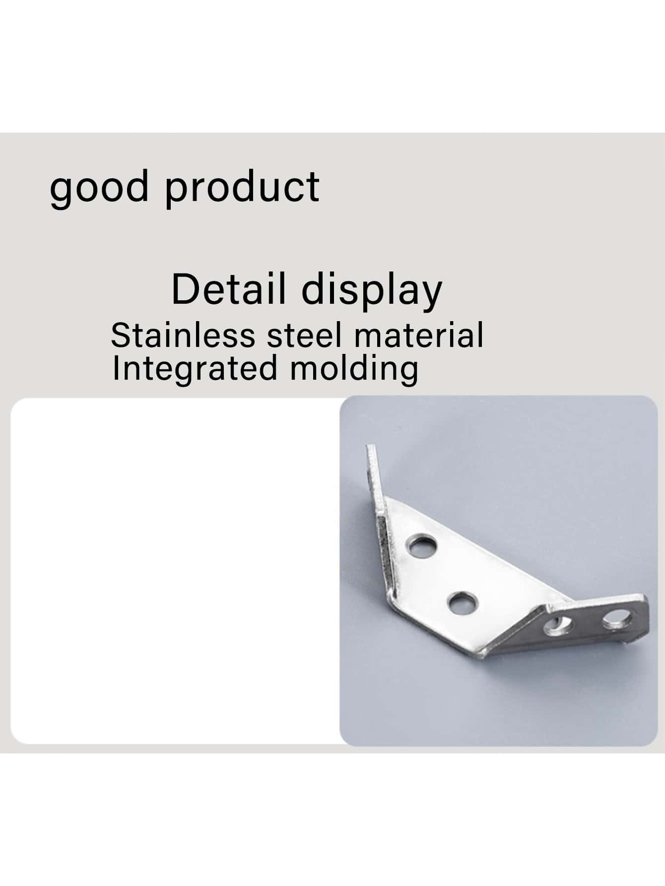 90 Degree Reinforced Stainless Steel Angle Bracket, L Shaped Right ...