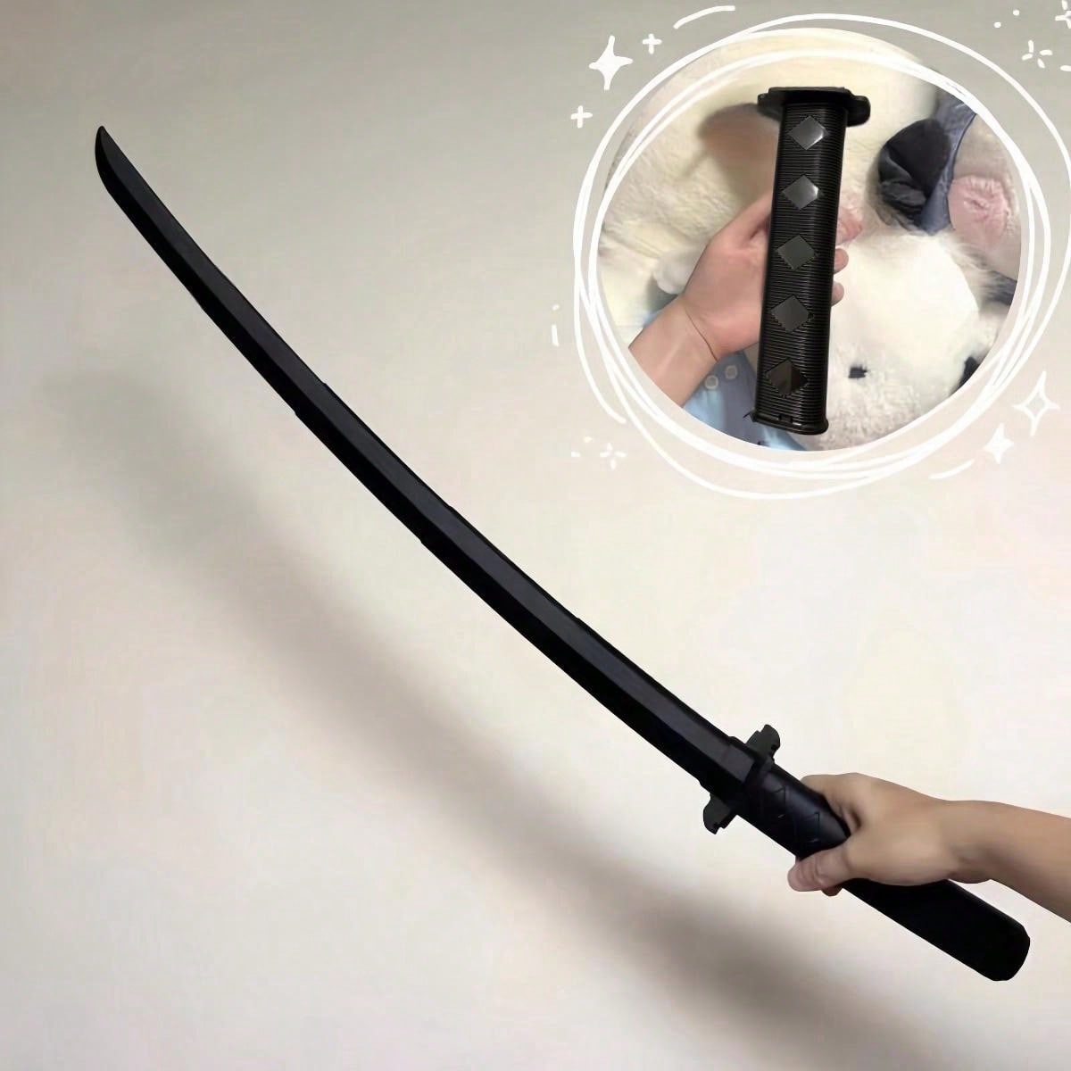 1 Piece Retractable Katana, 3d Printed Gravity Throwing Sword, Plastic ...