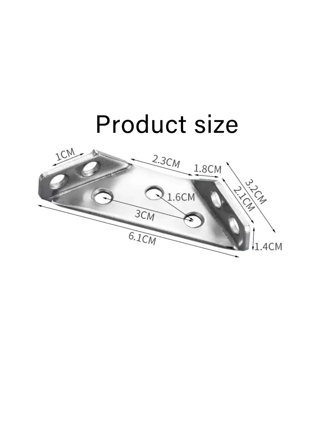 90 Degree Reinforced Stainless Steel Angle Bracket, L Shaped Right ...